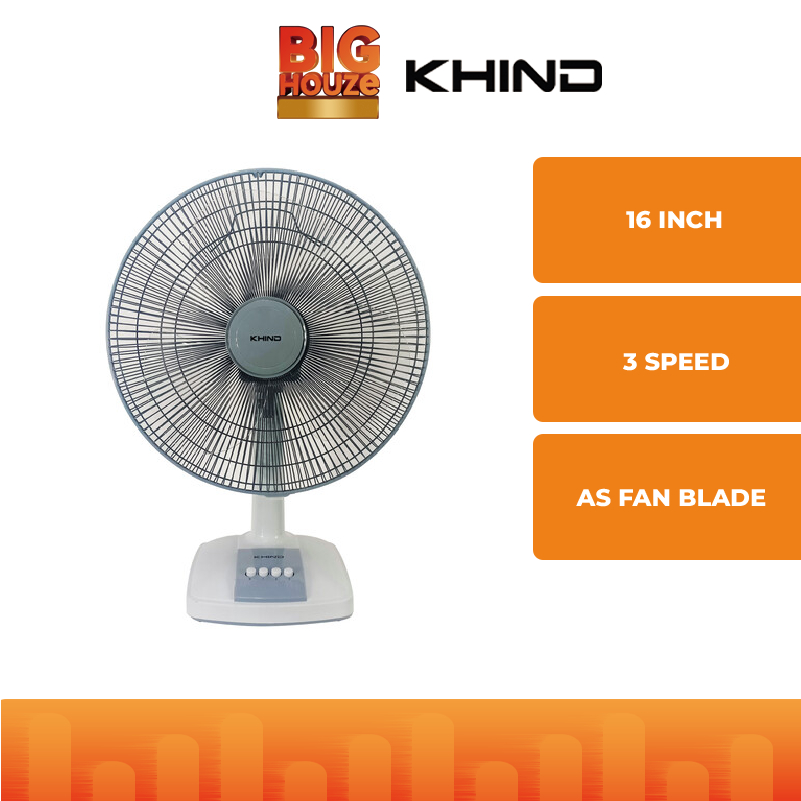Khind 16" High Performance Table Fan 3 Speed TF166/SELAMAT 16" Tornado ...