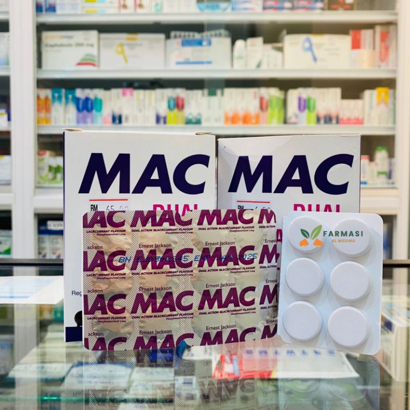 🌿 | MAC DUAL ACTION LOZENGES ( 🫐 blackcurrant flavour ) - 12 LOZENGES ...