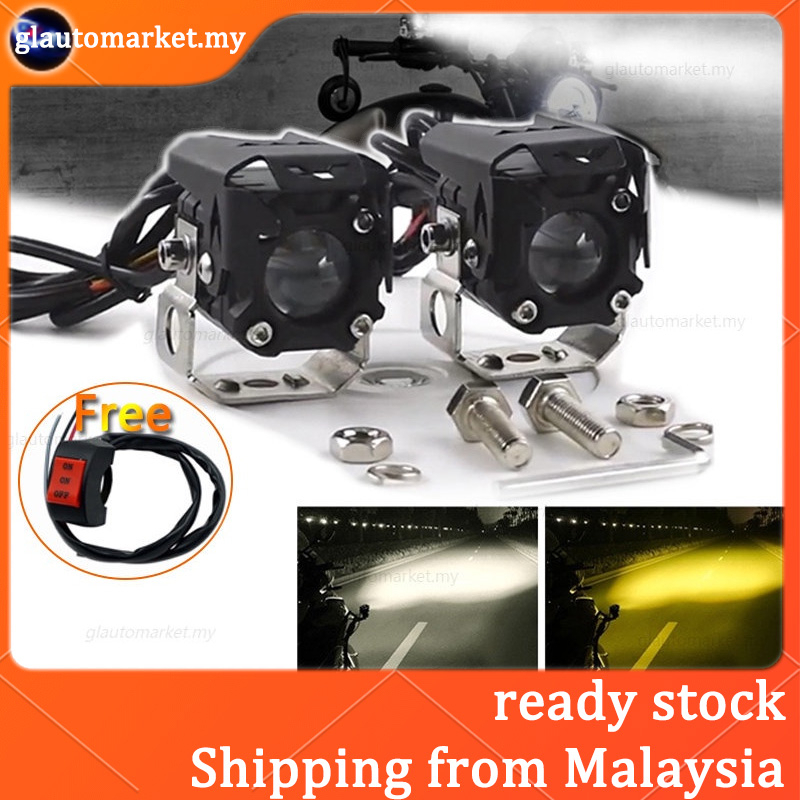 【Free Switch】Car Spotlight Mini Driving Lights LED Auxiliary Lamp Sport ...