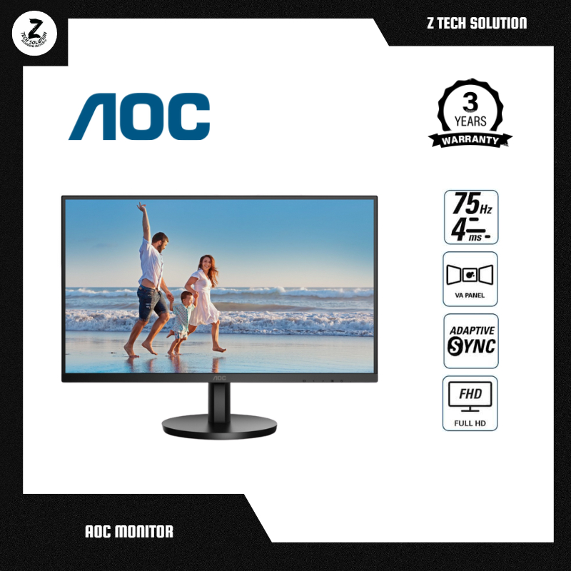 AOC 21.5" 22B3HM / 27" 27B3HM VA PANEL FHD 75 Hz MONITOR ( HDMI, VGA ...