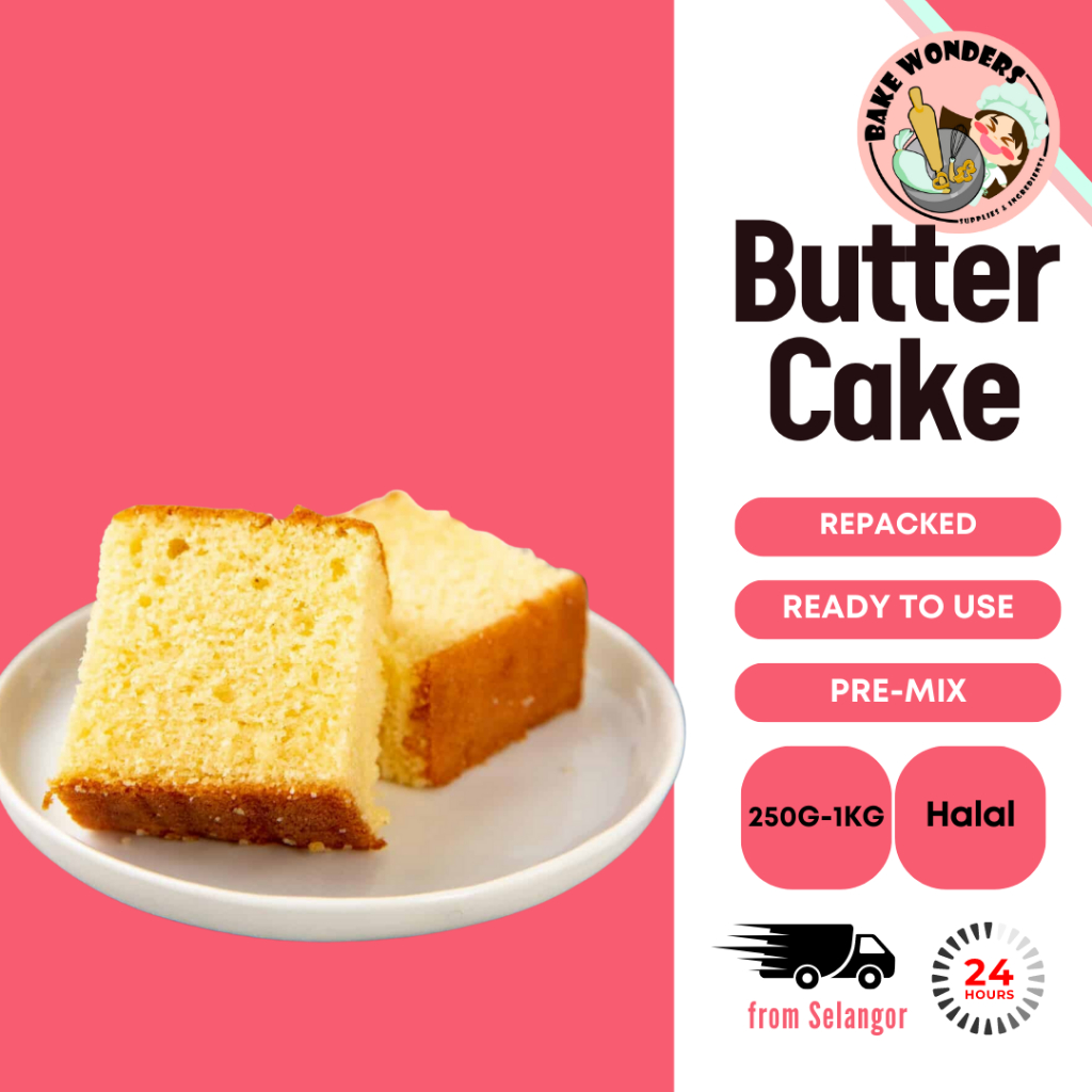 Butter Cake Mix/ Simple Butter Cake/ Easy Butter Cake Premix (250g/500g ...