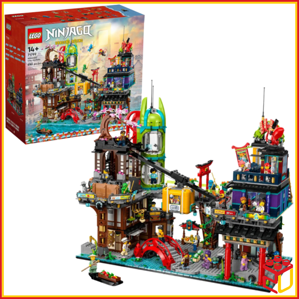 (Ready Stock) 71799 LEGO NINJAGO NINJAGO City Markets Building Toy ...
