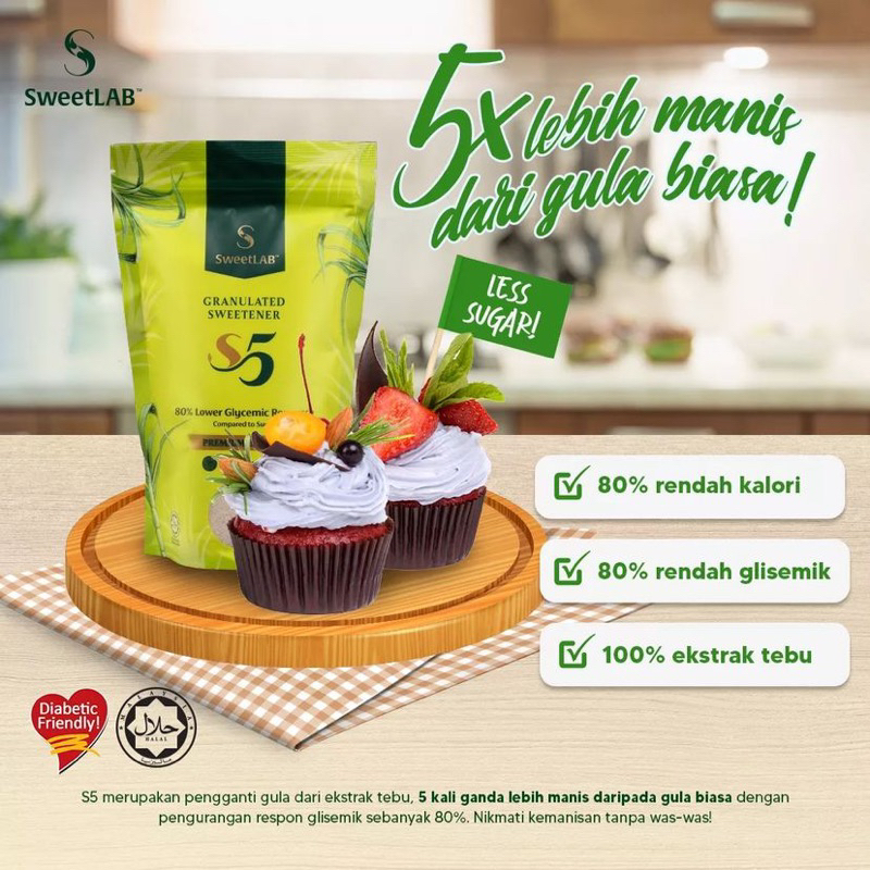 SweetLAB S5 Granule Sweetener (400g) | Shopee Malaysia