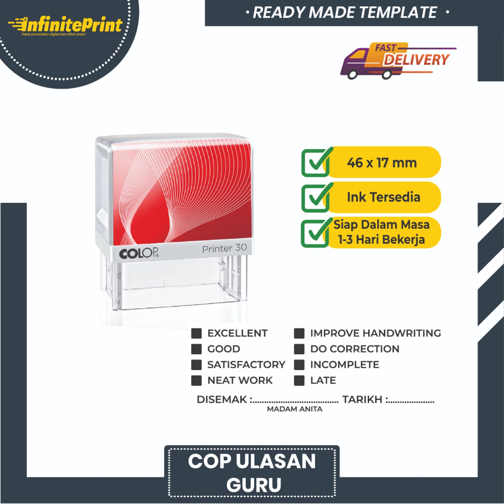 [ READY STOCK ] - COP ULASAN GURU MURAH MURAH | Shopee Malaysia