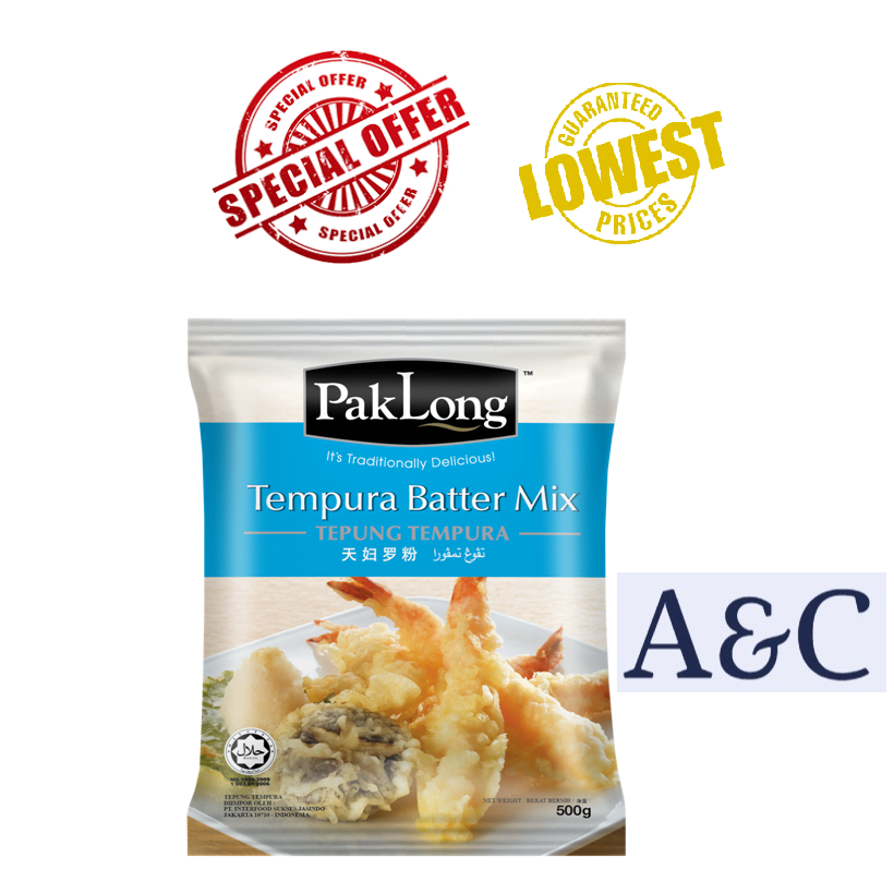 Pak Long Tempura Batter Mix 500g /Tepung Tempura 500g X 6 Pack(Harga ...