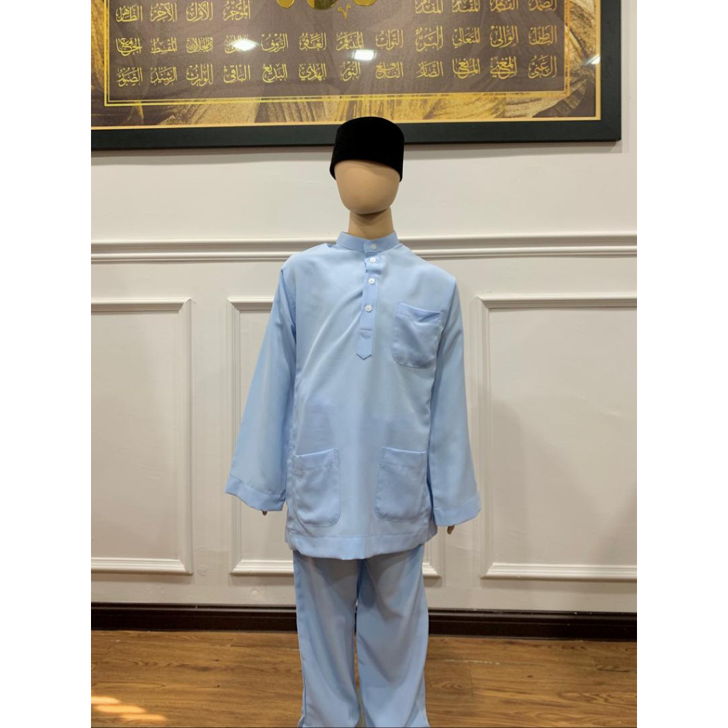 BAJU KAFA SEPASANG BAJU KAFA BIRU MUDA BAJU KAFA KEDAH BAJU KAFA ...
