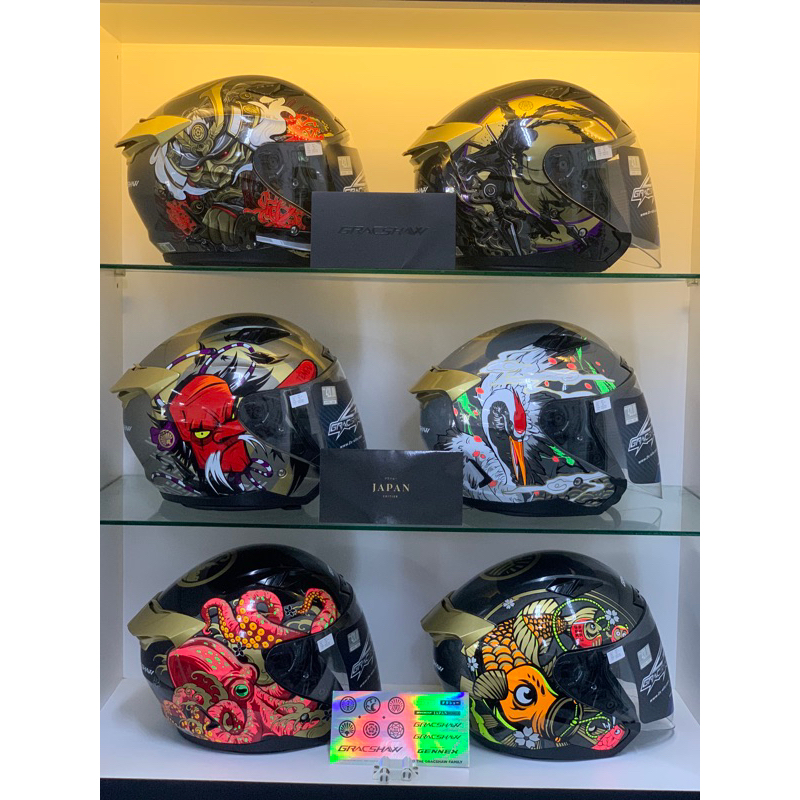 Gracshaw Helmet Gennex G535 Japan Edition KURITA SOTONG/ODA/ KARASU ...