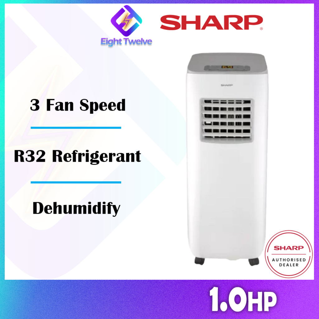 SHARP 1.0HP R32 Portable Air Conditioner CVH10YD | Shopee Malaysia