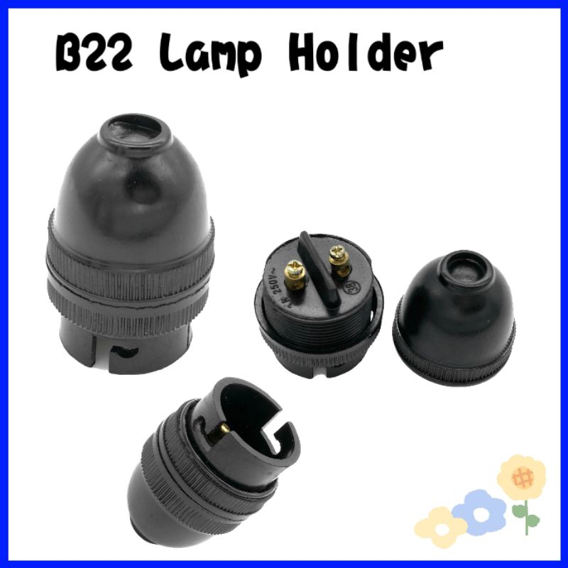 B22 Lamp Holder Bulb Holder Lampu Holder Pin Type | Shopee Malaysia