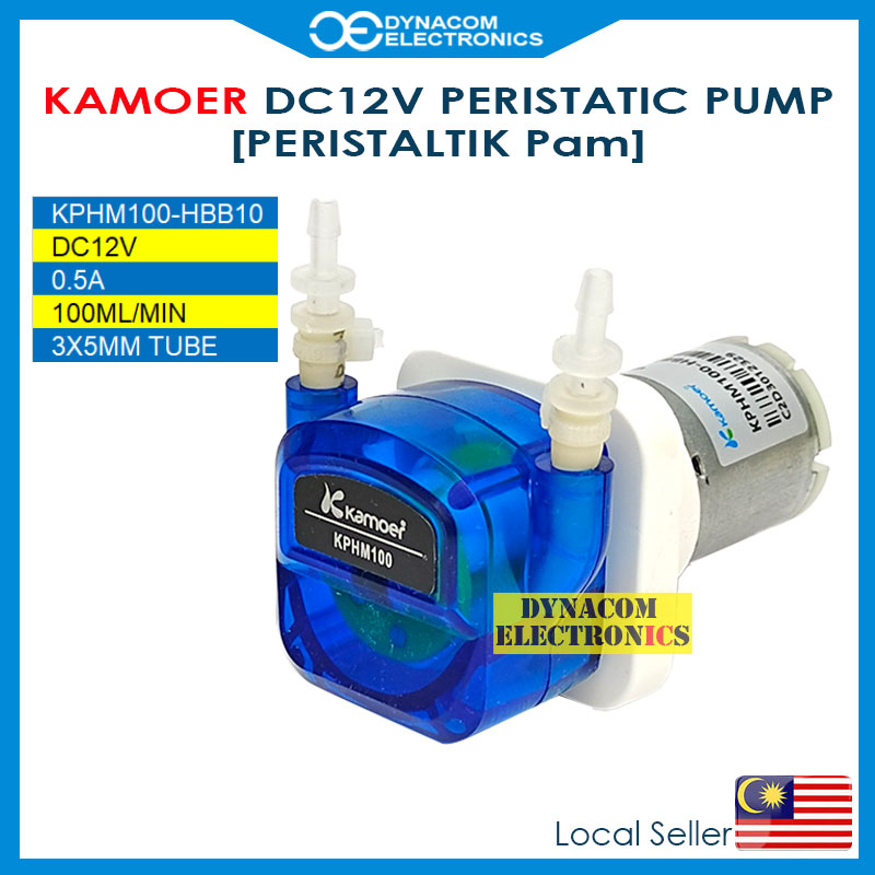 Kamoer DC12V KPHM100-HBB10 Peristaltic Dosing Self-Priming Pump / Water ...
