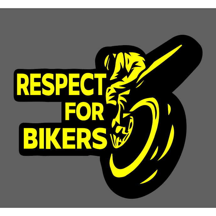 STICKERS FOR BIKERS, BIKE STICKER,RESPECT BIKERS.STICKER MOTO | Shopee ...