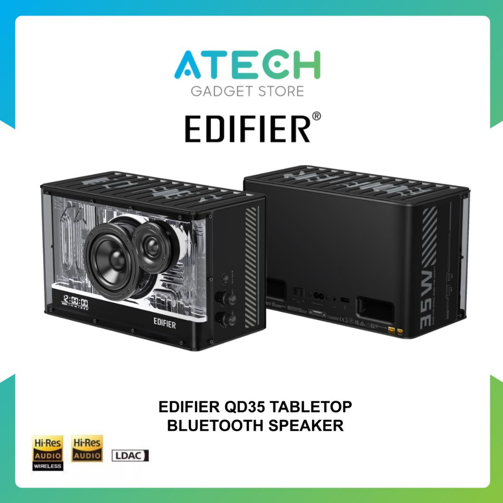 EDIFIER QD35 TABLETOP BLUETOOTH SPEAKER WITH GAN CHARGER | Shopee Malaysia