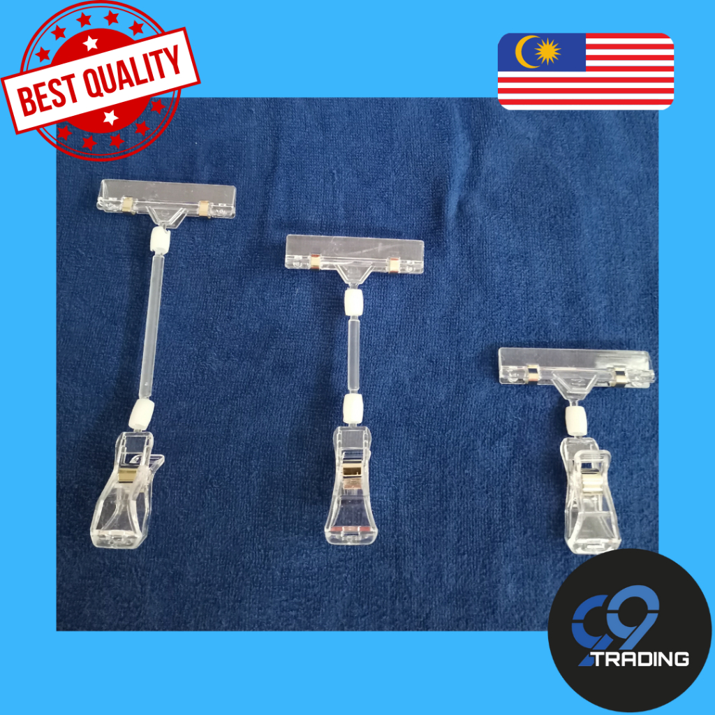 [Ready Stock !!!] Acrylic Advertising Clamp/ Clip Label for Store ...