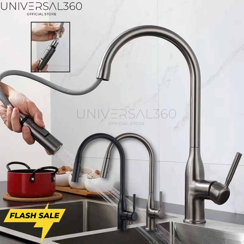 ⚡NEW ARRIVAL⚡ Solid 304 Stainless Steel Pull Out Pillar Kitchen Sink ...