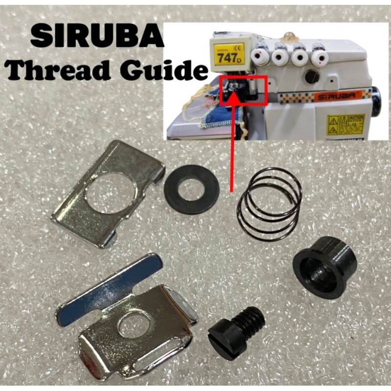 Siruba ovelock industri machine Thread Guide/mesin jahit Tepi ...
