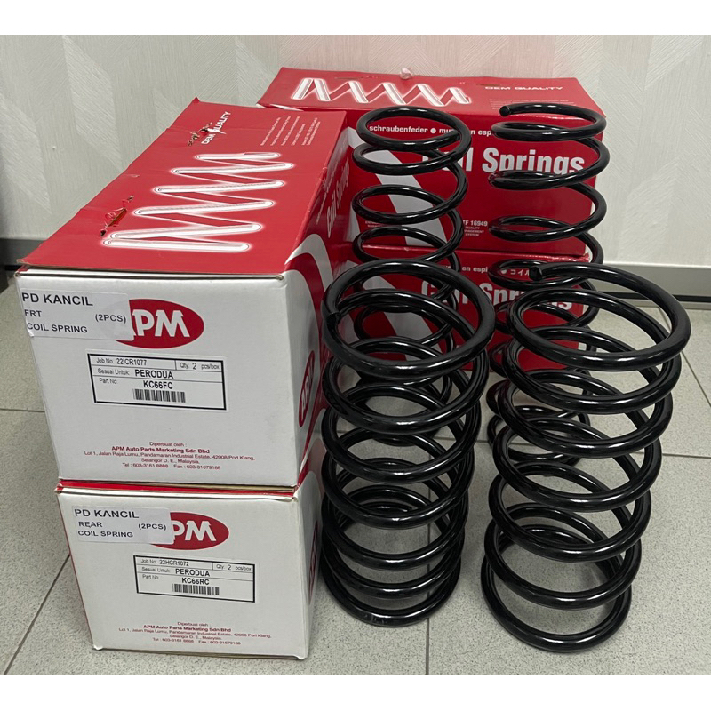 APM Perodua kancil standard coil spring front and rear set(4 pcs ...