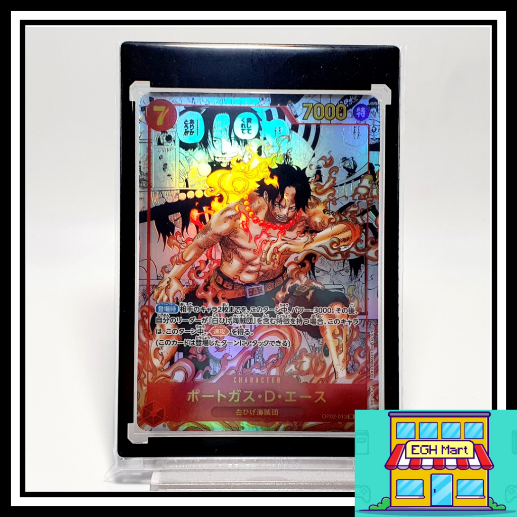 One Piece Card Game - OP-02 Paramount War - OP02-013 P-SR ( Ace Manga ) | Shopee Malaysia
