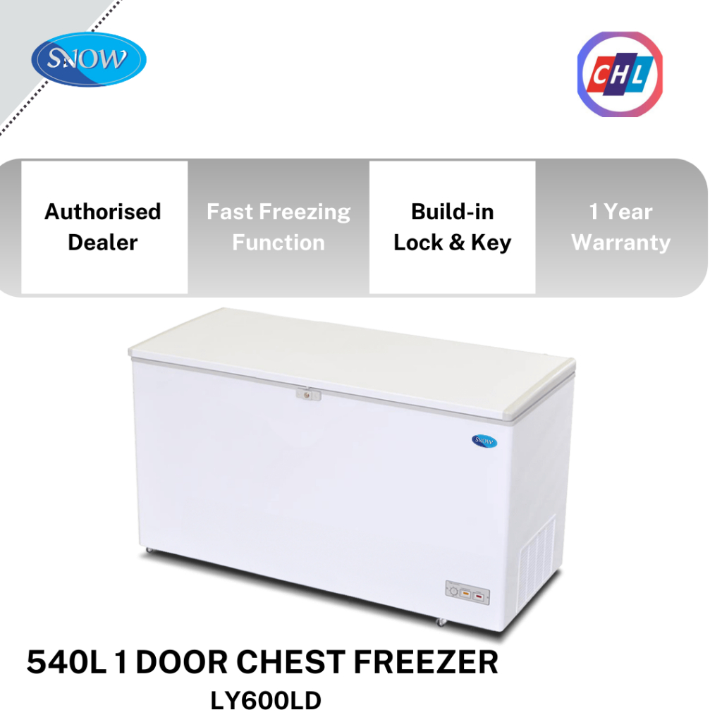 SNOW (Authorised Dealer) FREEZER (GROSS 540L/NET 505L) LY600LD - SNOW ...