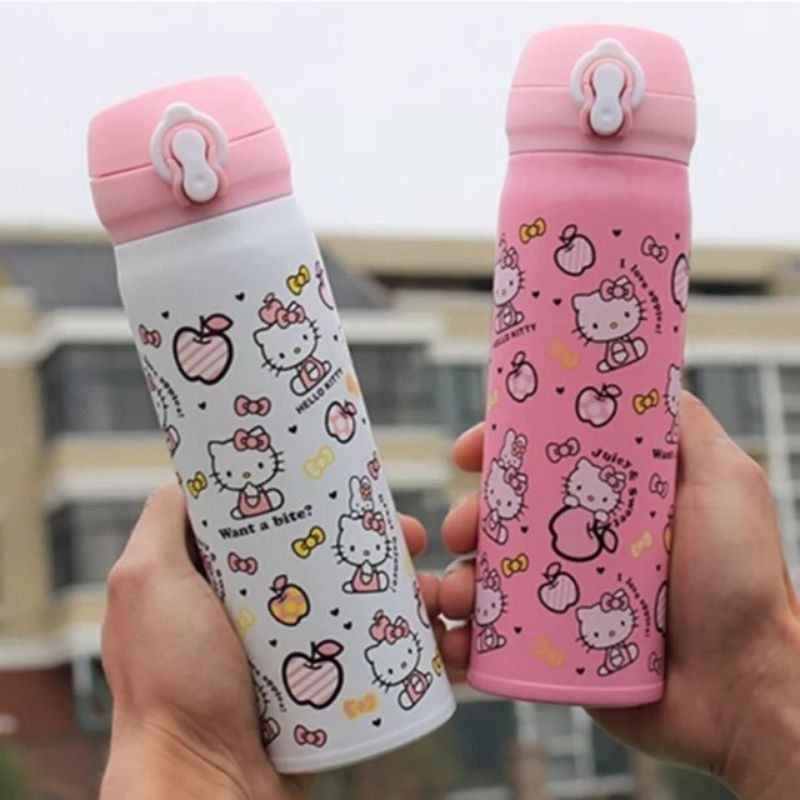 Thermo Flask 500ML Water Bottle Design Hello kitty Doremon 保温壶 | Shopee ...