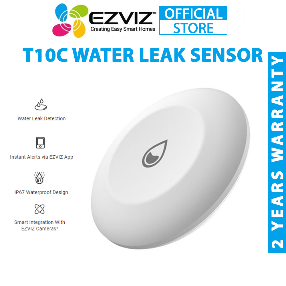 Ezviz T10C Smart Home Water Leak Sensor With IP67 Waterproof Design | Shopee Malaysia