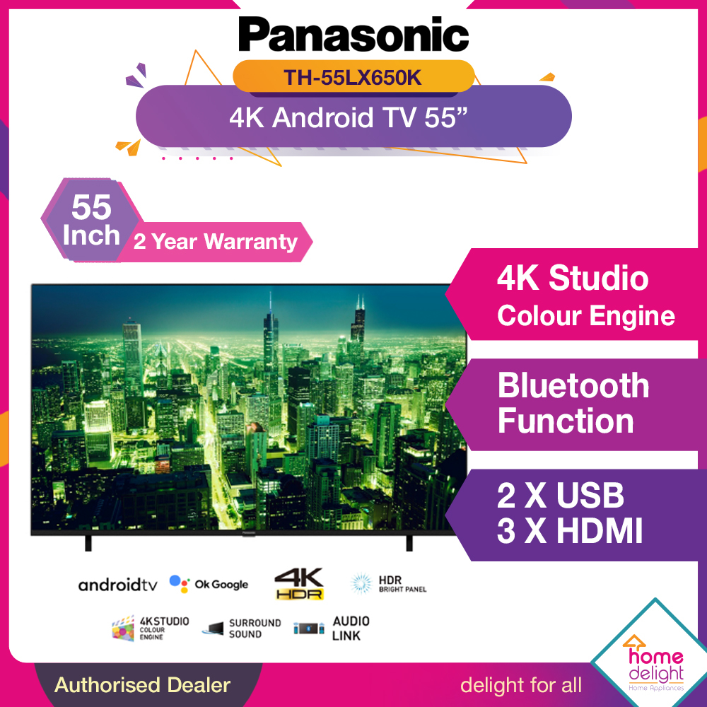 Panasonic 4K Android Smart LED TV 55 Inch TH-55LX650K | Shopee Malaysia