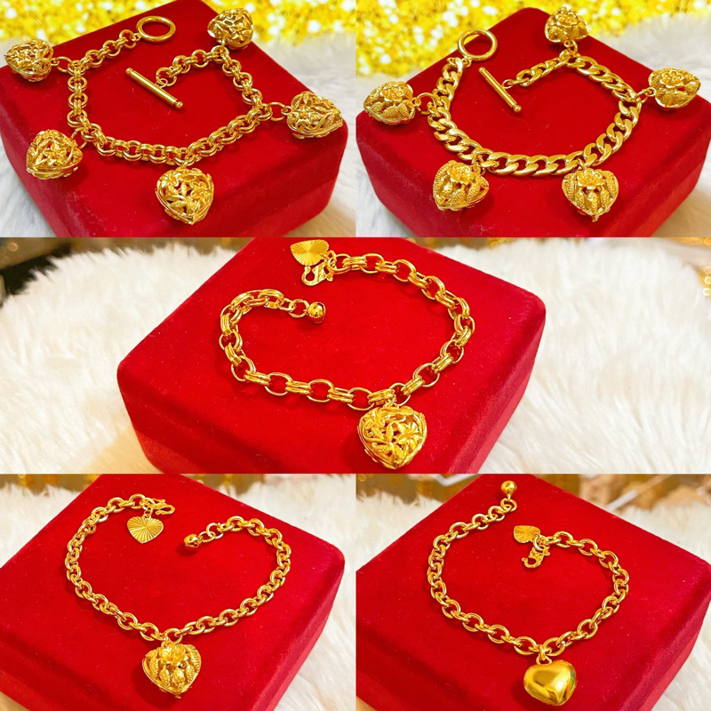 RANTAI TANGAN BENSON LOVE RAMBU RANTAI TANGAN CANDY COP 916 ( EMAS ...