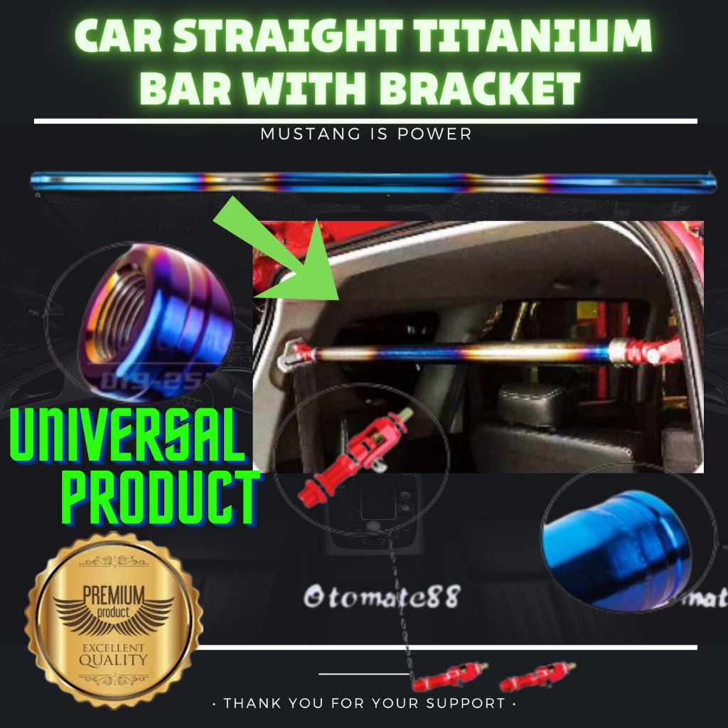 CAR STRAIGHT TITANIUM BAR WITH BRACKET VIOS ALTIS CAMRY JAZZ CITY CIVIC ...