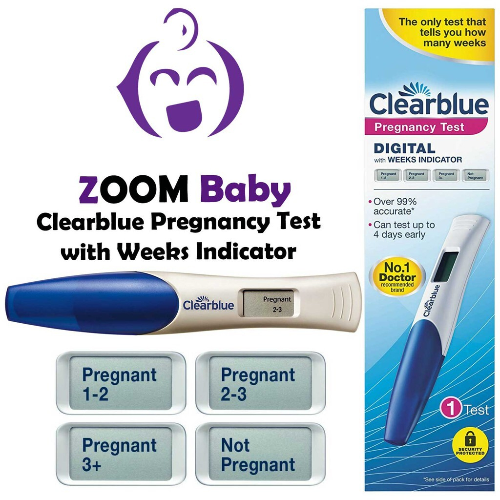 Clear Blue Digital Pregnancy Test Kit 1s (Sila Baca Arahan dengan ...