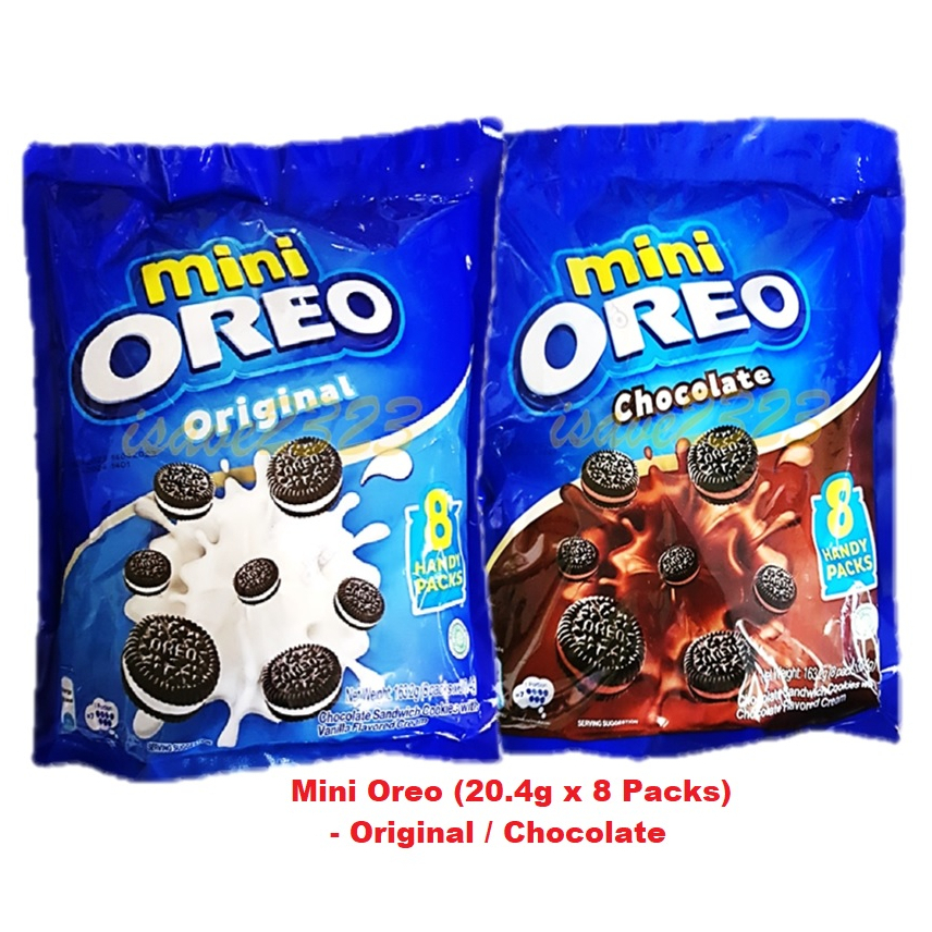 Mini Oreo (20.4g x 8 Packs) - Original / Chocolate | Shopee Malaysia