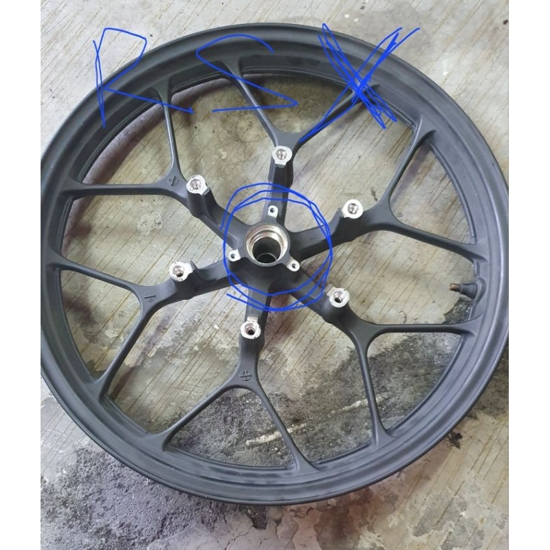100%ORIGINAL HONDA RS150 & RSX 150 (DEPAN / FRONT ) SPORT RIM (USED ...