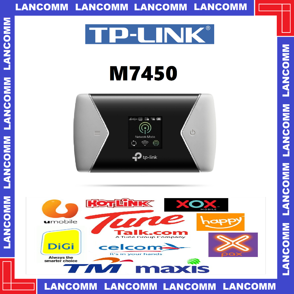 TP-LINK M7450 300 Mbps LTE-Advanced Mobile Wi-Fi 4G Modem | Shopee Malaysia