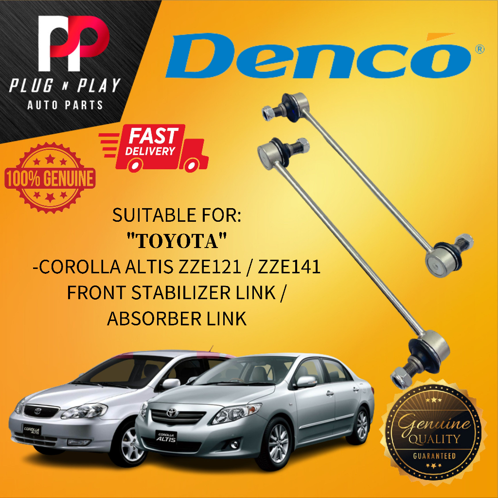 TOYOTA COROLLA ALTIS ZZE121 / ZZE141 DENCO FRONT STABILIZER LINK ...