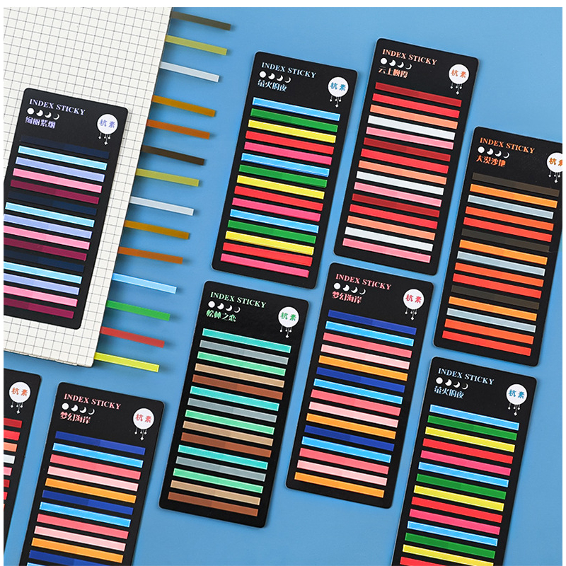 300 Sheets Highlight Sticky Note Index Label Sticker Bookmark Notebook ...