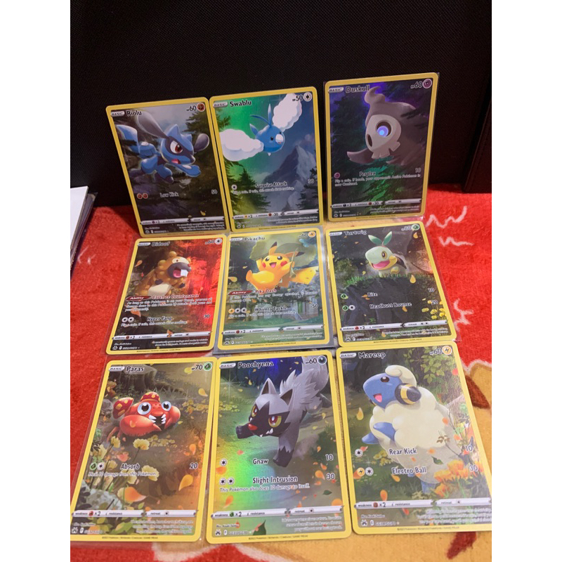 Pokemon Tg - GG / TG Galarian gallery 9 card picture pikachu bidoof ...