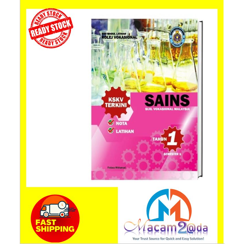 🌟Ready Stock🌟 Siri Modul Latihan Kolej Vokasional: Sains Tahun 1 Semester 1 | Shopee Malaysia