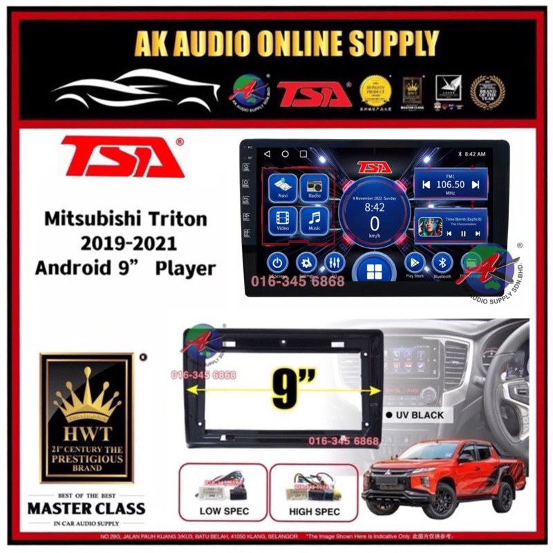 [ MTK 2+32GB ] TSA Mitsubishi Triton 2019 - 2022 Android 9'' inch Car ...