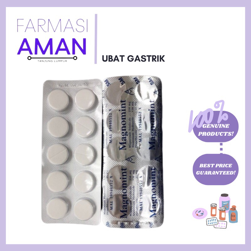 Magnomint Tablets 10’s (Gastric, Indigestion & Heartburn) | Shopee Malaysia