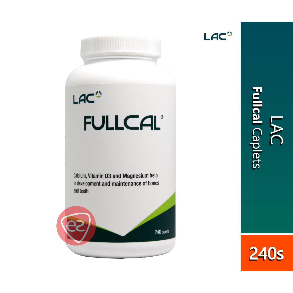 LAC Fullcal Caplet 240s (Was Known As GNC Calcimate Plus Tablet 240s ...