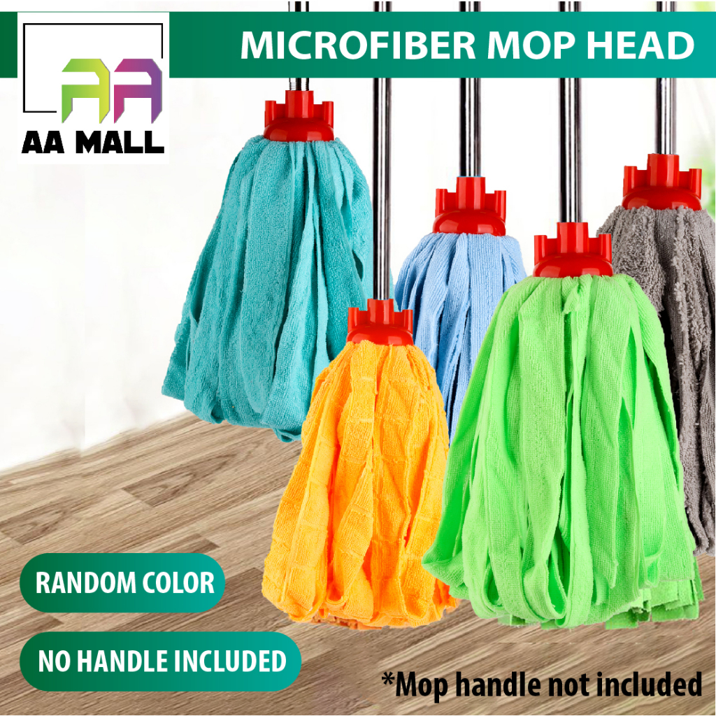 Household Random Colors Fast Absorb Colorful Microfiber Mop Head Cloth ...