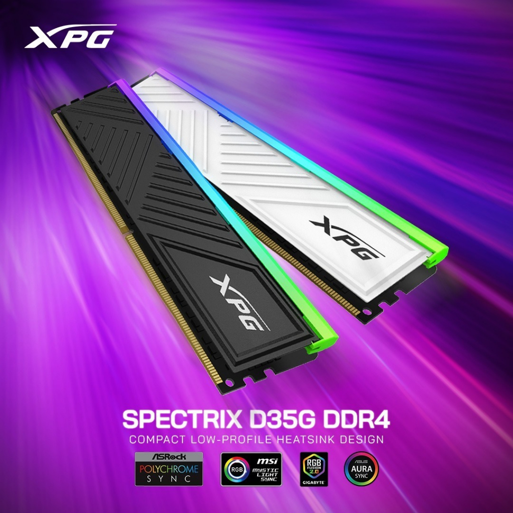 # XPG Spectrix D35G RGB [8GB~16GB] 3200MHz DDR4 Memory Stick # [BLACK ...