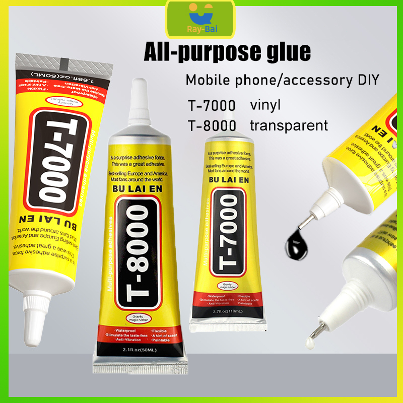 T7000 T8000 Glue Multi Purpose Adhesive Glue Mobile Phone Screen LCD Repair Black Glue Crystal ...
