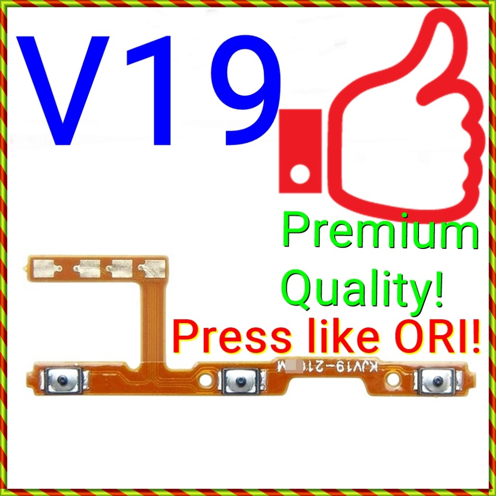 (Press like ORI) NEW ORI On Off Power Volume Side Buttons Switch Flex Ribbon for Vivo V19 / vivo ...