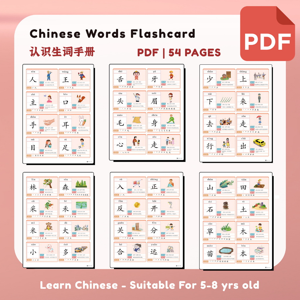 [PDF FILE] Learn Chinese Vocabulary Flashcards -- 学汉字 | Shopee Malaysia