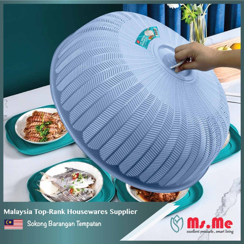 Ms.Me Large Rectangular Round Kitchen Dish Food Cover Anti Flies with ...
