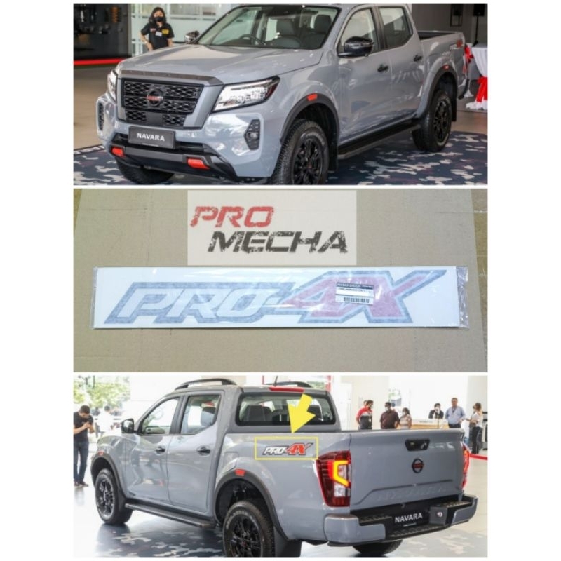 ORIGINAL NISSAN NAVARA 2021 PRO-4X REAR FENDER STICKER " PRO-4X ". D23T ...