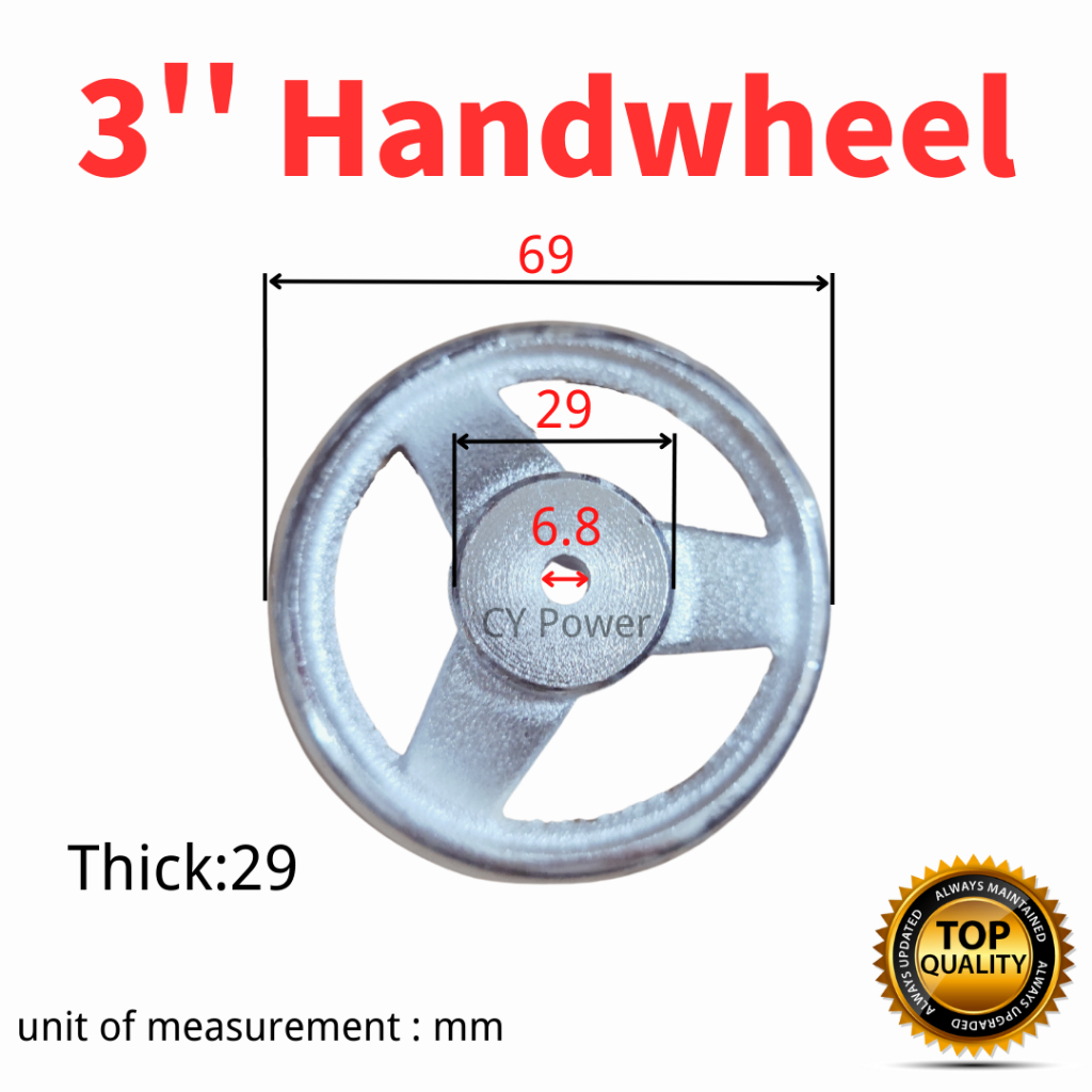 Hand Wheel 3´´~12´´ inch Cast Iron Hand Wheel + Handle Steering ...