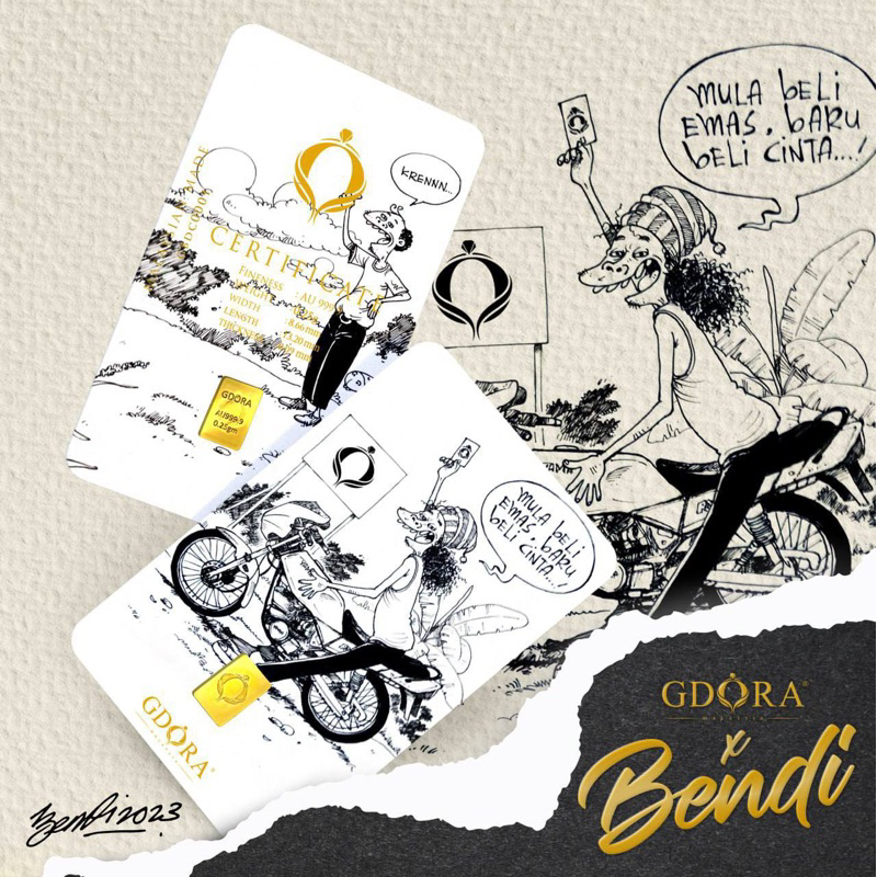 Niza Dora Gold GDora Gold Bar Cartoonist Bendi Edition-Mula Beli Barang ...