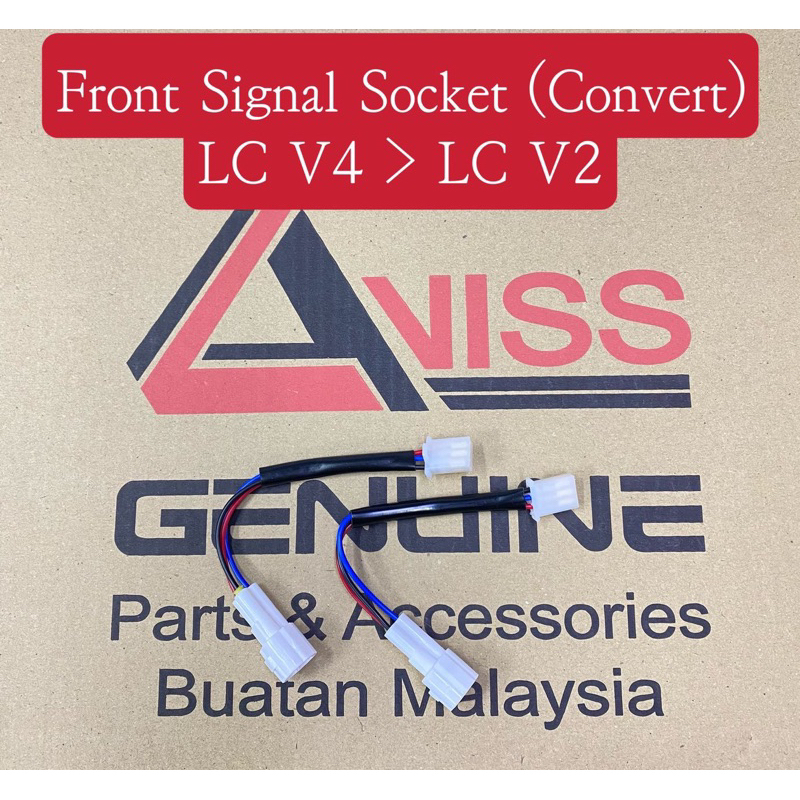 YAMAHA LC135 NEW V2 CONVERT MODIFY TO V4 V5 V6 V7 / LC135 V4 MODIFY TO V2 FRONT SIGNAL SOCKET ...