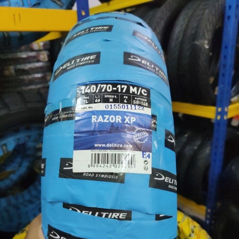 TAYAR MOTORSIKAL Deli Tire RAZOR XP SB-148 90/80-17 > 150/60-17 Medium ...