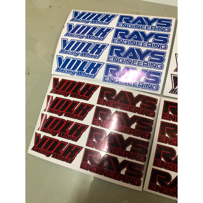 Volk Racing Rays Te37 Sticker Normal Transparent Kualiti Terbaik ...